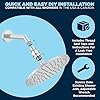 HammerHead Showers® Solid Metal Shower Head Swivel Ball Adapter, Chrome ...