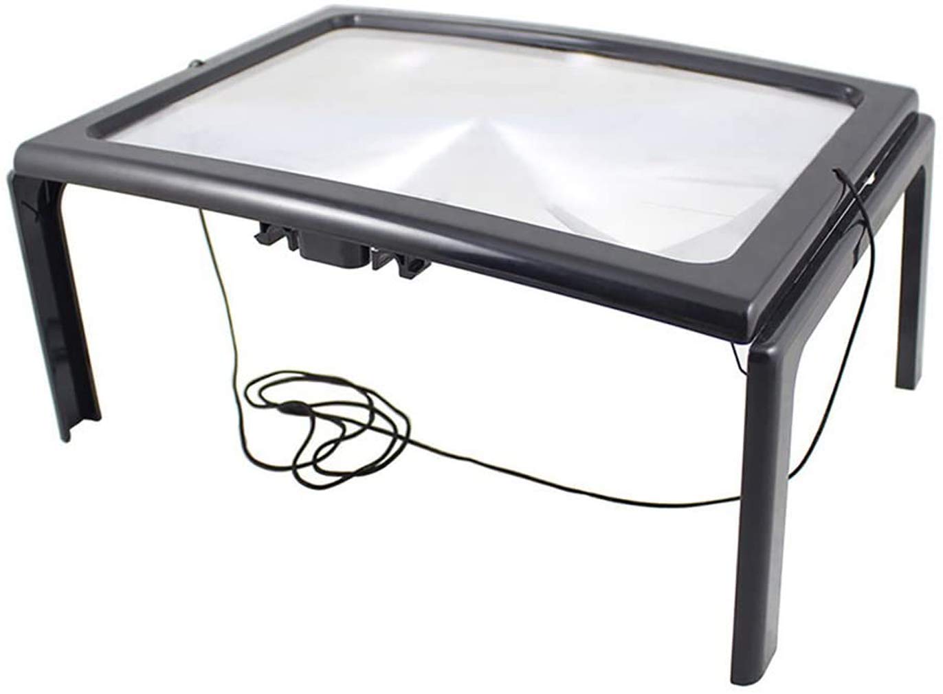 Buy Large A4 Reading Magnifier With 4 LED Light 3X Full Page Magnifying