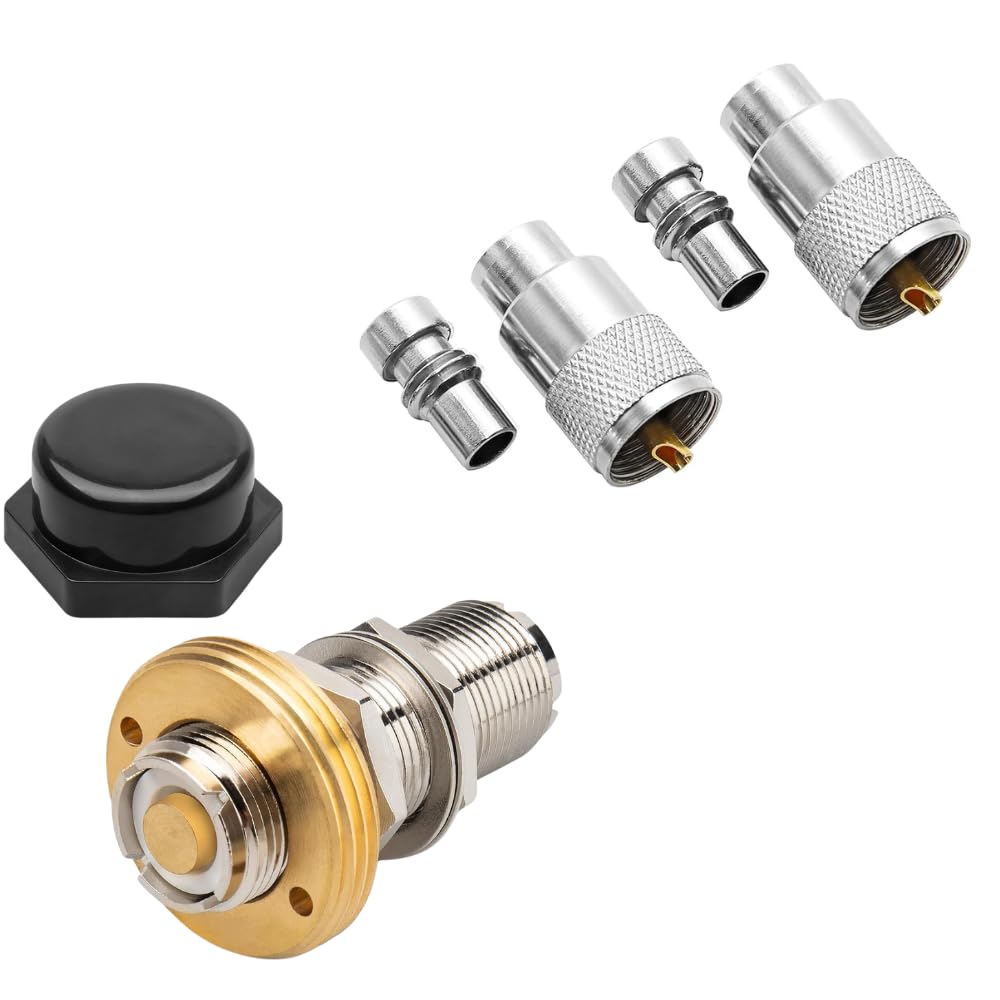 Amazon.com: Anina NMO Connector NMO to UHF PL259 Coax Adapter Kit Low ...