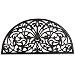 Amazon.com : Rubber Scroll Doormat Half Moon Mat, Indoor Outdoor ...