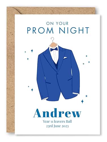 Personalised Prom Night Greetings Card for Him, Son, Grandson, Brother ...