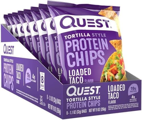 Quest-Style High Protein Tortilla Chips, Loaded Taco Flavor – 18g ...