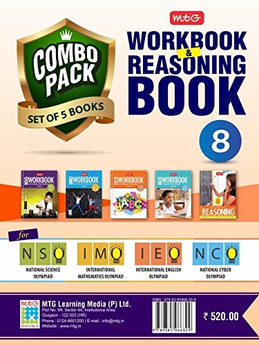 Class 8: Work Book and Reasoning Book Combo for NSO-IMO-IEO-NCO : MTG ...