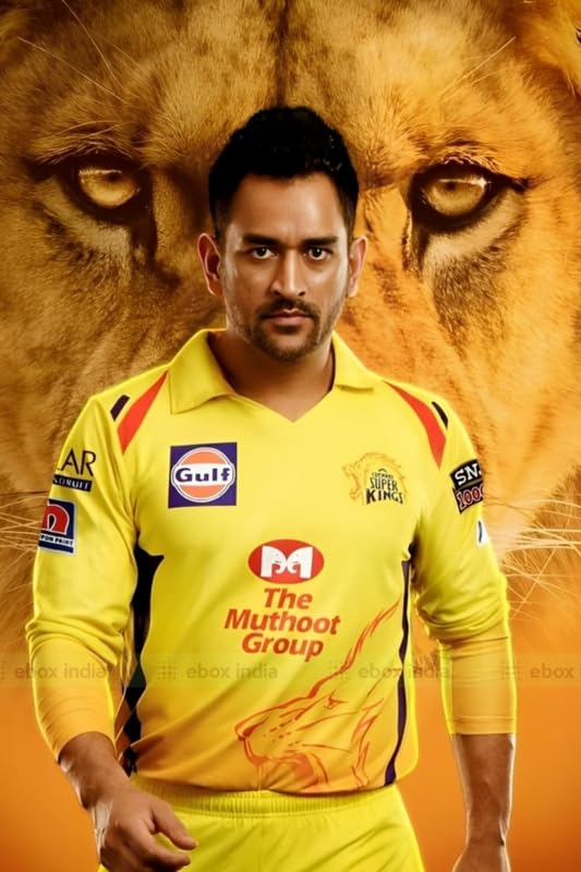 Poster of MS Dhoni Cricketer, Dhoni Posters for Room Wall Decortation ...