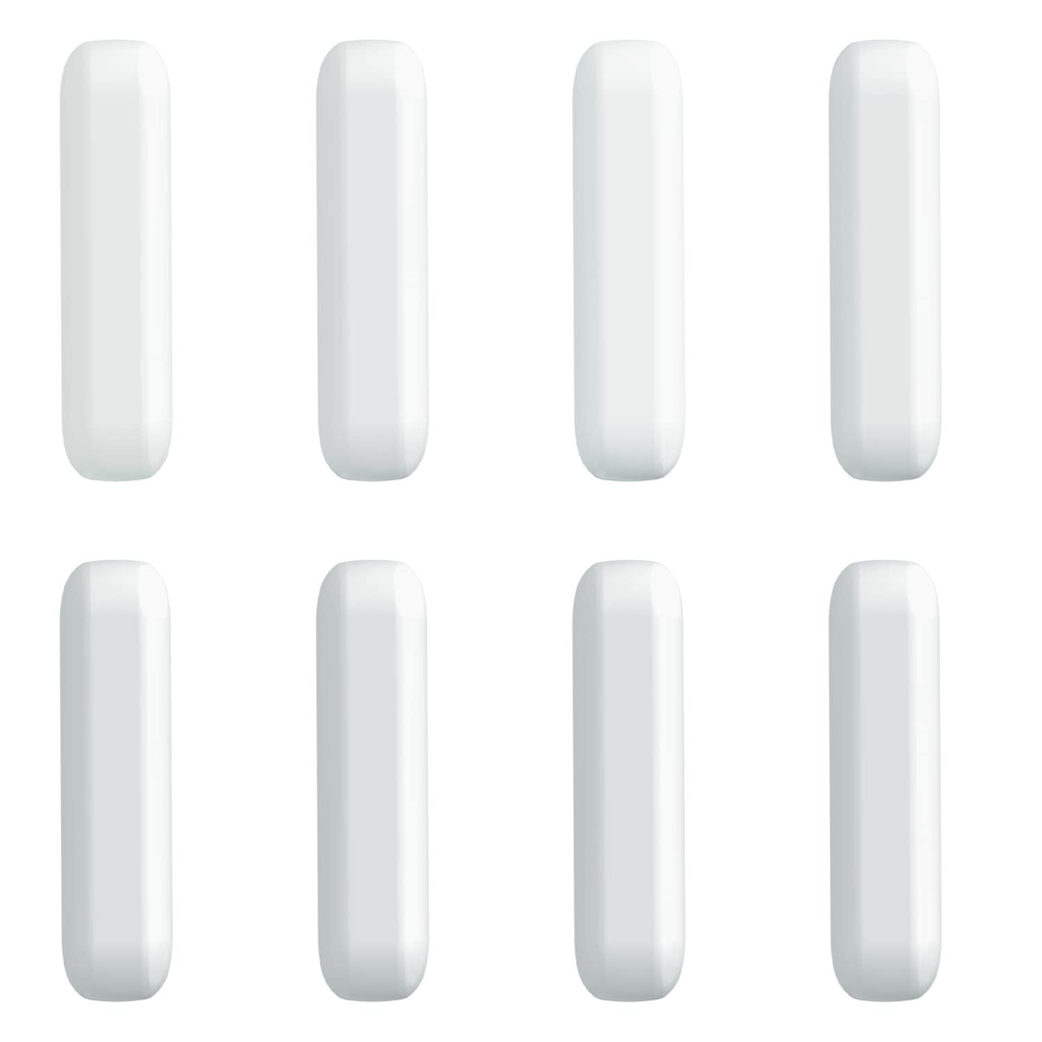 Snapklik.com : 8PCS 8 30mm Magnetic Stirrer Mixer Stir Bars, White ...