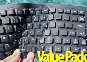 Amazon.com: 10 Pack - Washable Notebook-size Keyboards USB/PS2 ...