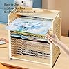 bimiti Art Drying Rack Wooden Desktop Paint Drying Rack Wall Mount Wood ...