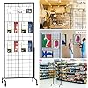 Amazon.com: Gridwall Panel Display Stand - Craft Show Display Rack with ...