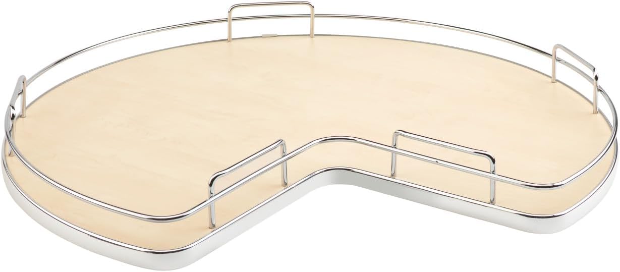 Amazon.com: Rev-A-Shelf Polymer Kidney 1-Shelf Lazy Susan w/Bottom ...