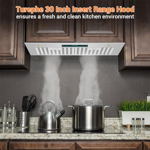 KMB02-30 Range Hood Insert 30 Inch, 900 CFM Built-in Range Hood ...