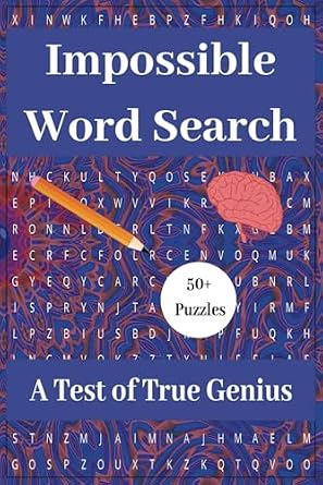 The Impossible Word Search Puzzle: 6x9 Inch Pocket Puzzle Book with 55 ...