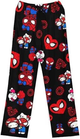 edptrvu Anime Pajamas Pants for Women Men Cartoon Lounge Pj Print Pants ...