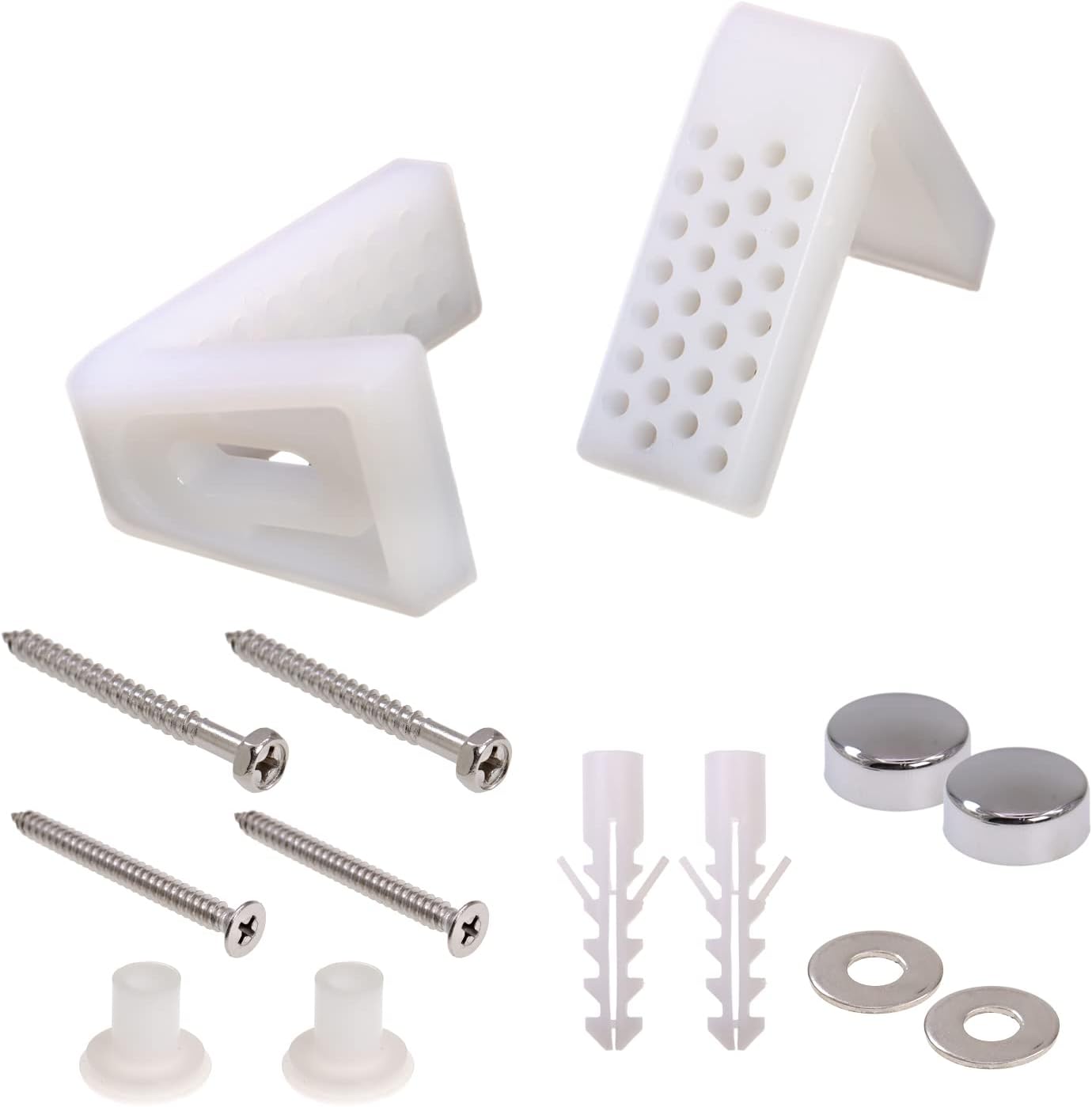 DAZZLEEX L-Type Toilet Foot Mounting Screws, Bathroom Angled Floor Wc ...