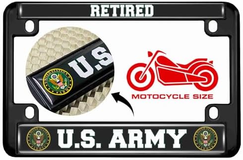 Amazon.com: United States Army Chrome Motorcycle License Plate Frame ...