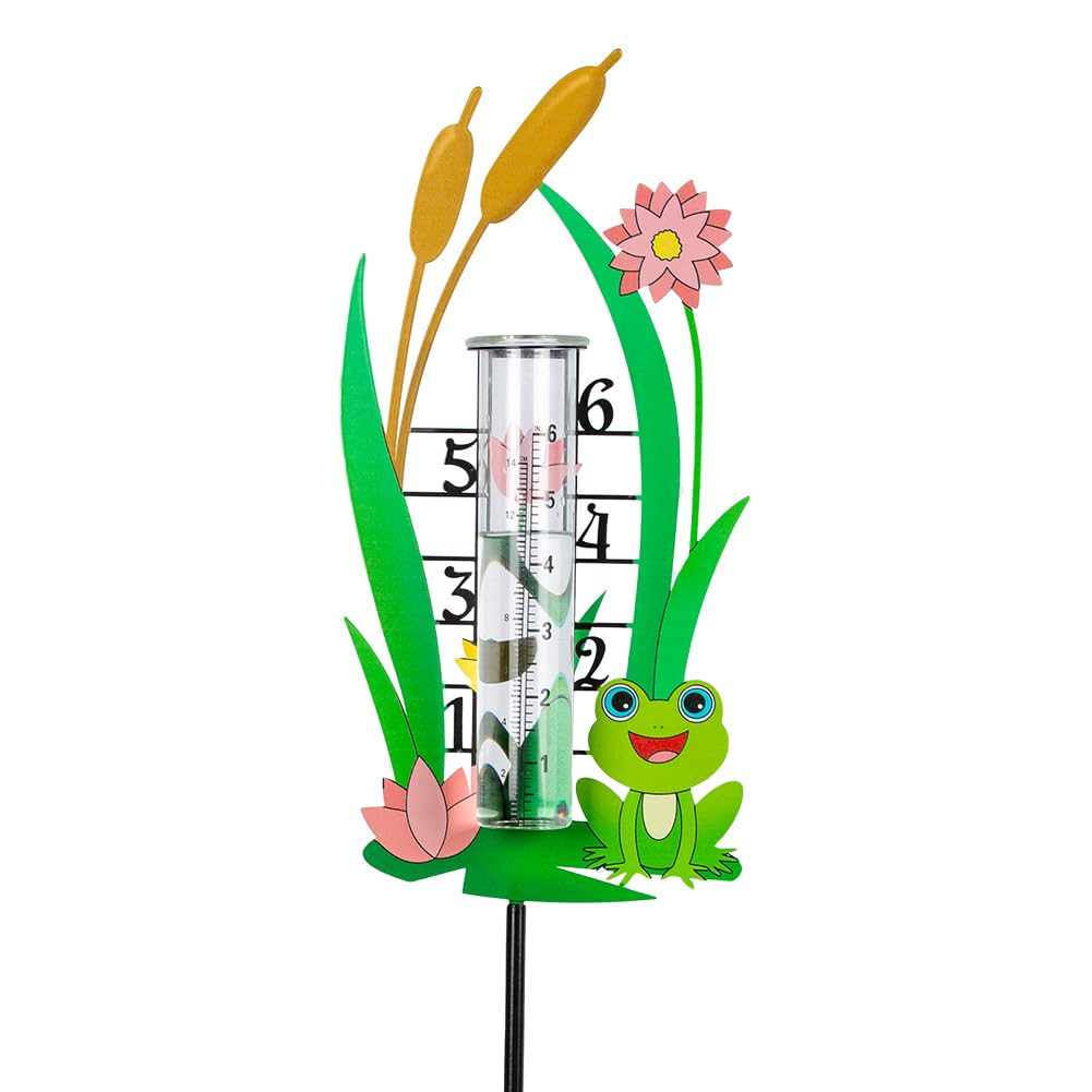 Snapklik.com : Stargarden Rain Gauge Outdoor, 6" Capacity Frog Rain ...