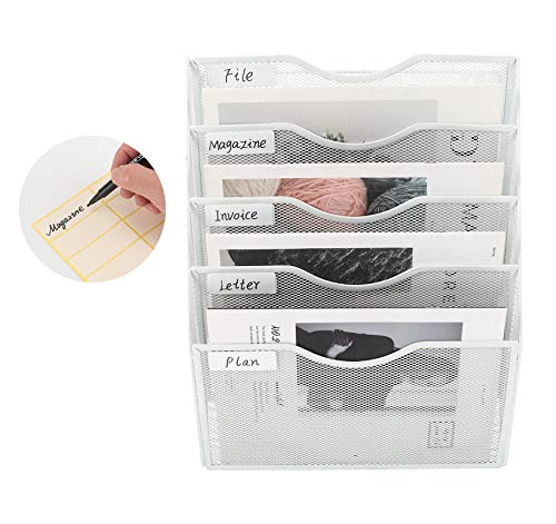 Snapklik.com : EasyPAG Wall File Organizer 5 Pocket Vertical Mesh ...