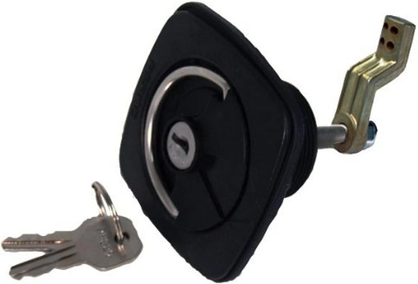 Perko 1081DP1BLK Flush Lock & Latch - Offset Cam Bar, Flexible Strike ...