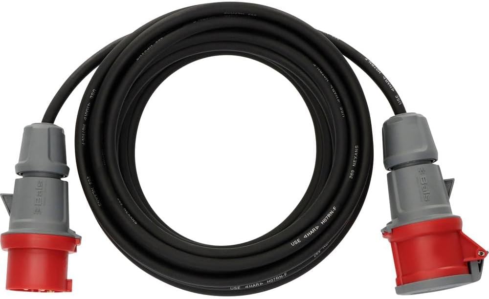 32 Amp 415V 5 Pin 3 Phase 2 Way 32A Sockets Soft Y Splitter Adaptor ...