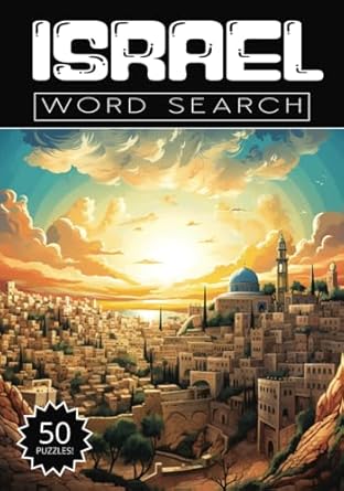 Israel Word Search: 50 Jerusalem Puzzles, Word Find, Vocabulary ...