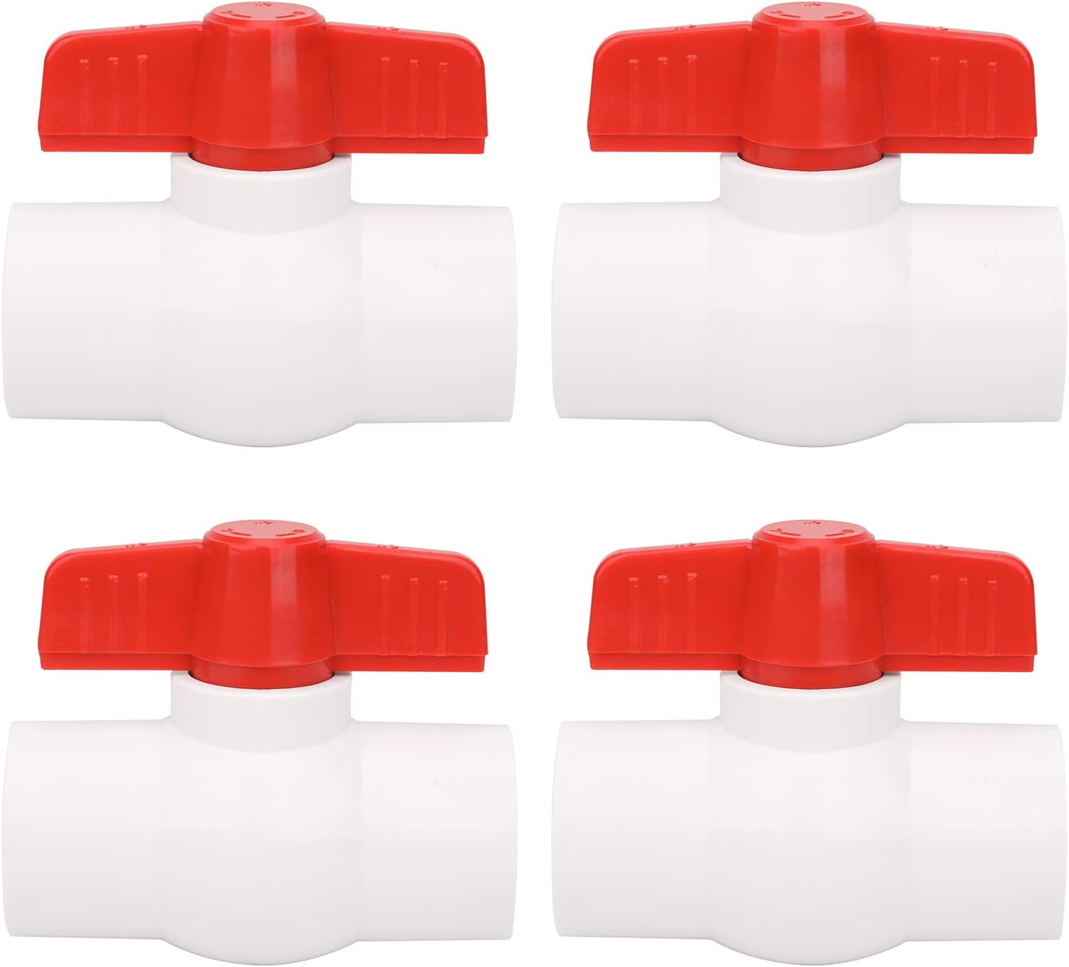 Amazon.com: Midline Valve PVC Ball Valve Red T-Handle Water Shut-Off 1 ...