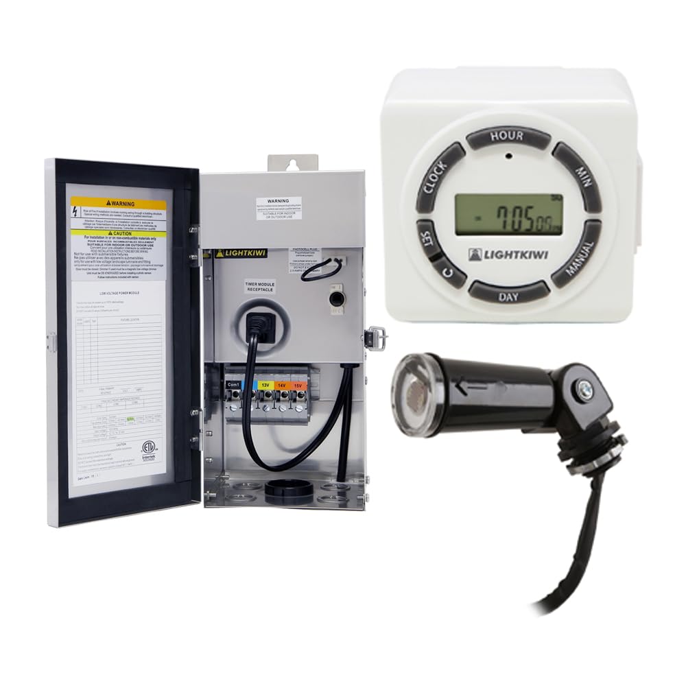 Lightkiwi 150 Watt Multi-Tap (12V-13V-14V-15V) Low Voltage Landscape ...