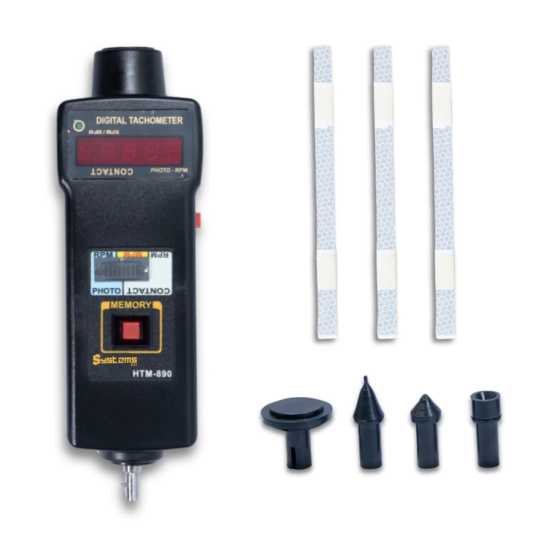 HTM-890 2-in-1 Contact cum Non Contact Digital Tachometer (HTM-890 ...