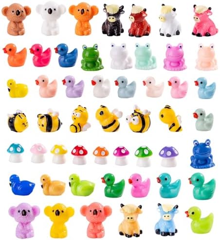Amazon.com: GGSTDDUP 50 Pcs Mini Resin Cats, Miniature Cat Figurines ...
