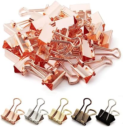 Amazon.com: RuiLing 40-Pack Multi-purpose Metal Wire Binder Clip Set ...