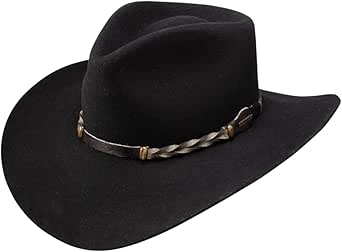 Stetson Drifter Black 4X Felt Cowboy Hat at Amazon Men’s Clothing store