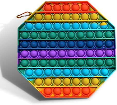 CARESWAY Big Pop It Fidget Toys Pack for Boys and Girls - 7 Piece ...