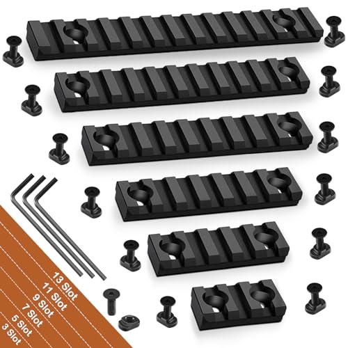 Snapklik.com : REERON Single Side Picatinny Rail Set 3 5 7 9 11 13 Slots