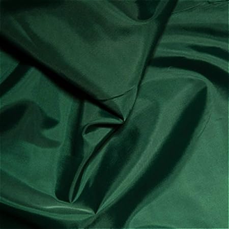 Dark Green/Bottle Green Polyester Silky Satin Fabric **Free UK Post ...