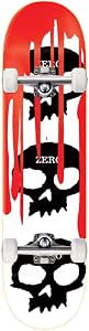 Amazon.com: Zero 3 Skull Blood Skateboard Complete - White - 7.875 ...