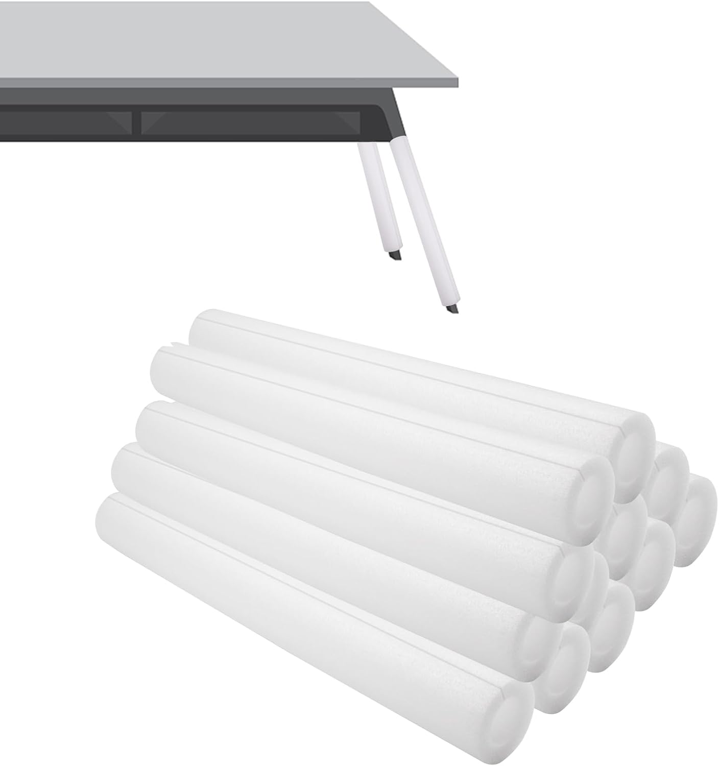 12 PCS Clamp Foam Tube, 15.7 X 1.8 Inch OD, 1 Inch ID Pre Cut Tube ...