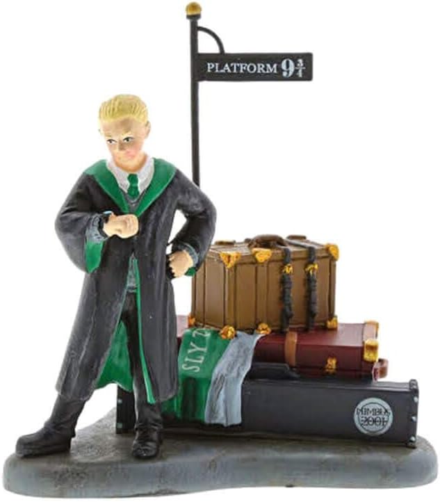 Amazon.com: Department 56 Harry Potter Village Accessories Draco Waits ...