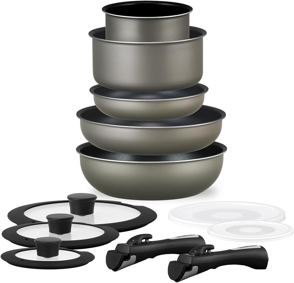 Iris Ohyama ATF-SEI12 Frying Pan Set, Compatible with IH & Gas Fire, 12 ...