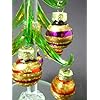 Amazon.com: Mini Crystal Christmas Tree with Colorful Striped Glitter ...