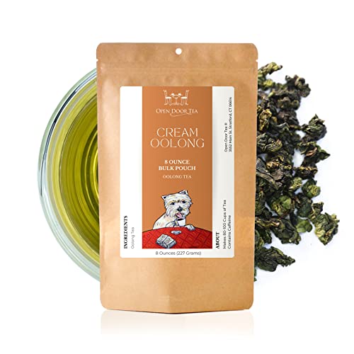 Amazon.com : Open Door Tea - Cream Oolong | Oolong Tea, Loose Leaf - 8 ...
