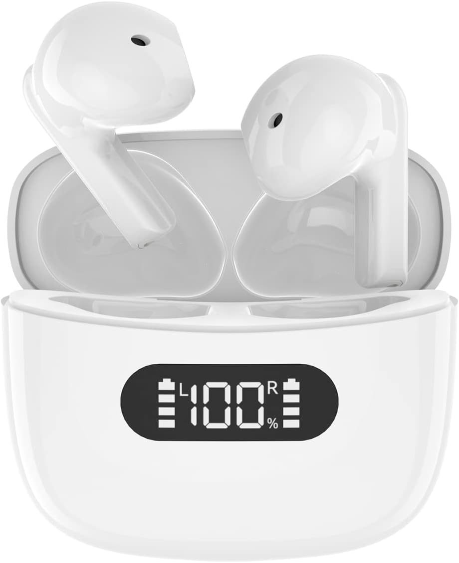 Amazon.com: Bluetooth Earbuds Wireless Headphones with Mini Charging ...