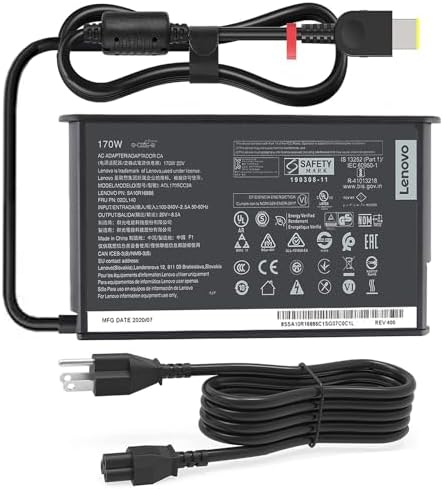 Amazon.com: Original Slim Version Lenovo 170W AC Adapter for Lenovo ...