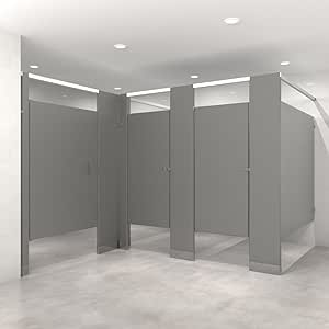 Amazon.com: Hadrian Bathroom Partition - Powder Coated - Overhead Braced - Alcove (Right Hand ...