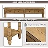 Amazon.com: Merax Solid Wood Entry Console Table with 2 Drawers and ...