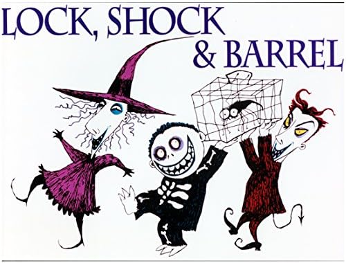 Lock, Shock, and Barrel imps playfully carrying spider in a cage ...