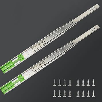 6 Pairs 24 inch Drawer Slides Soft Close Drawer Full Extension Drawer ...