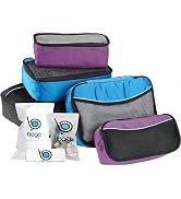 bago 8 Pcs Packing Cubes For Travel - 5 Packing Cube with 3 ZipLock ...