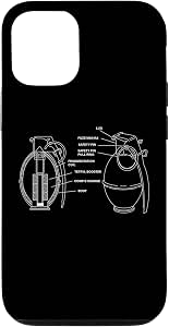 Amazon.co.jp: iPhone 14 M26 Grenade Schematic Military Grenadia M26 ...