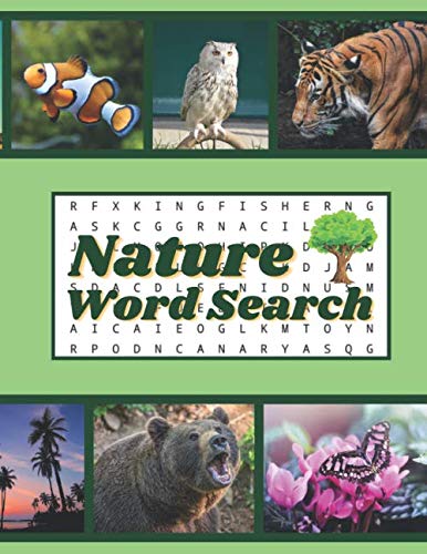 Nature Word Search: 60 Nature Themed Word Search Puzzles, Large Print ...