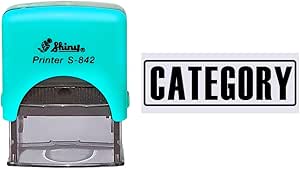 Amazon.com: MeetYouAffection Shiny S-842 Category Self Inking Rubber Personalized Stamp Self ...