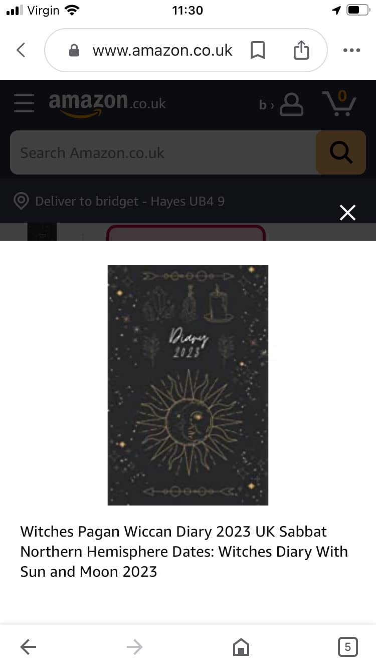 Witches Pagan Wiccan Diary 2023 UK Sabbat Northern Hemisphere Dates ...