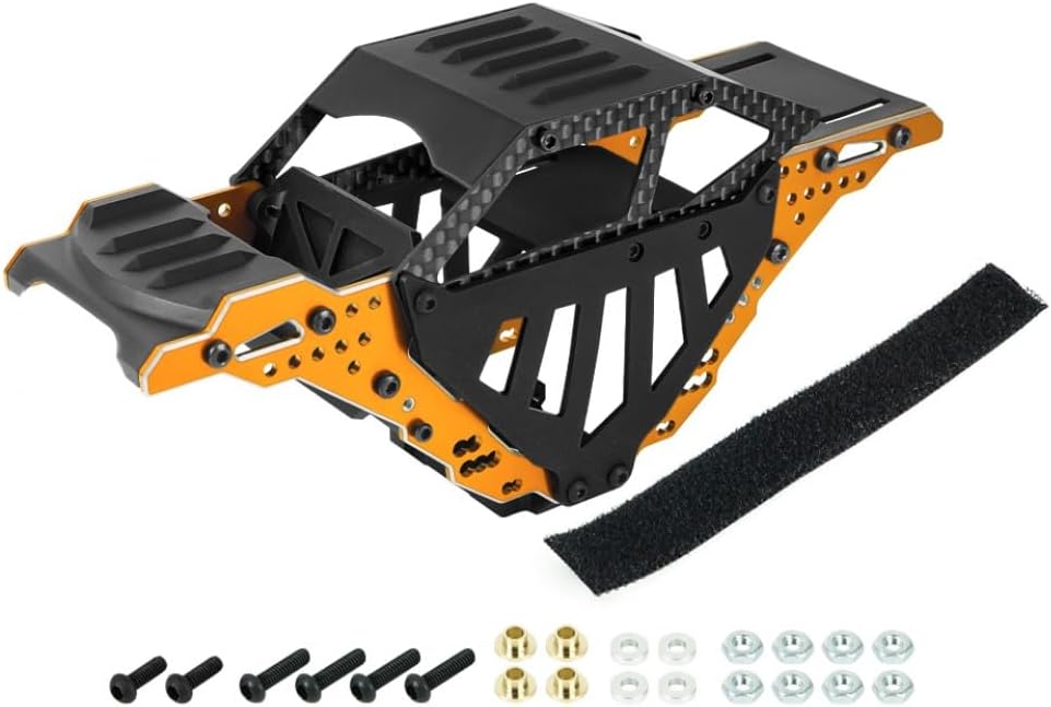 Amazon.com: NexxSpeed Dark Knight Conversion Chassis Kit (Gold) - FMS ...